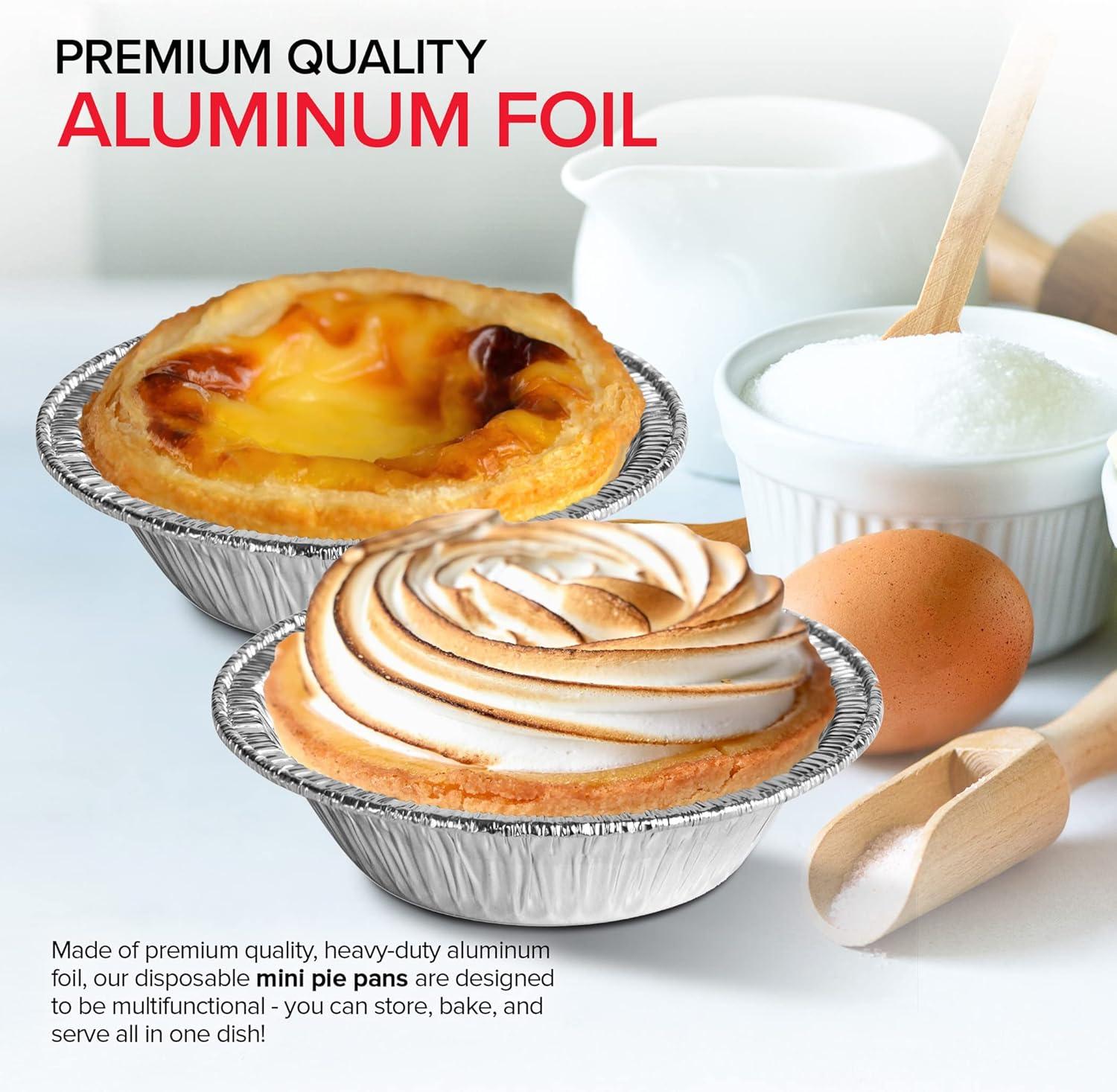 Stock Your Home 9 Inch Aluminum Tart Pie Pans (10 Count) – Disposable ...